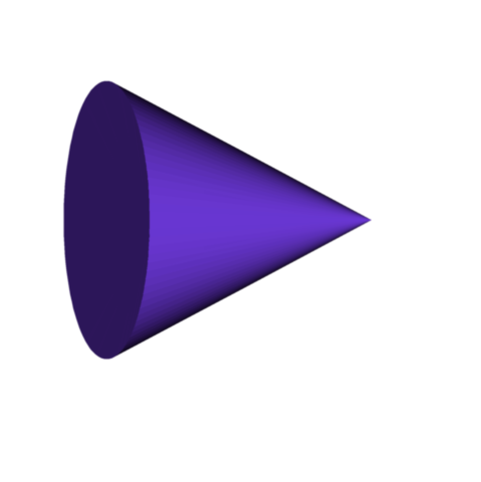 Arquivo grátis OBJ Cone Shape 🎲 ・design para impressão 3D para download・Cults